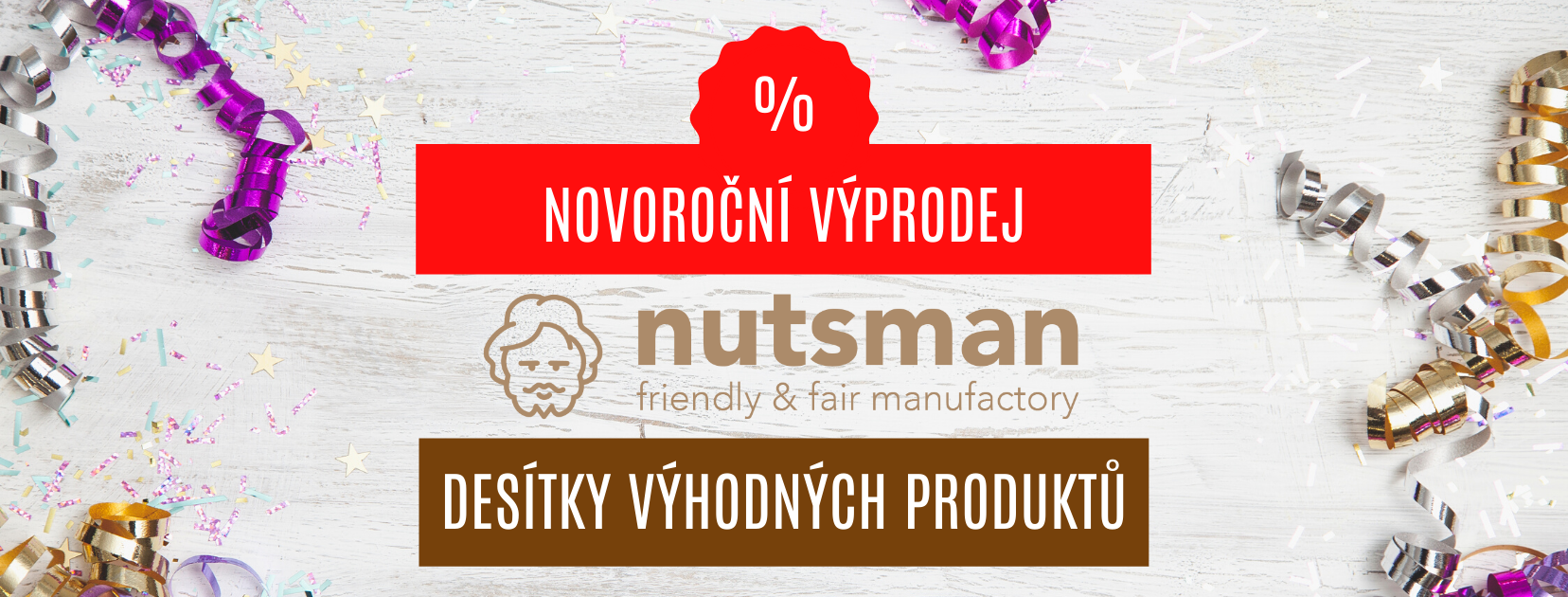 NUTSMAN slevy - Zvýhodněné balíčky a zboží za akční cenu